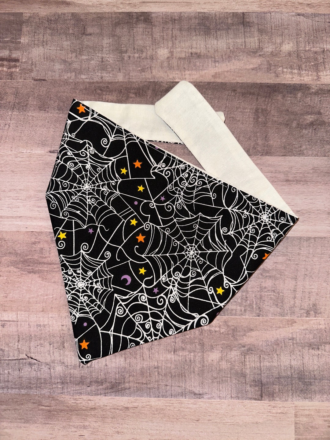 Black Spider Web Bandana - Etsy
