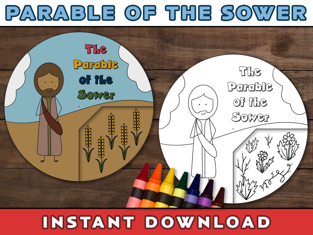 Parable of the Sower Wheel Craft: Bible Lesson (digital Download) - Etsy