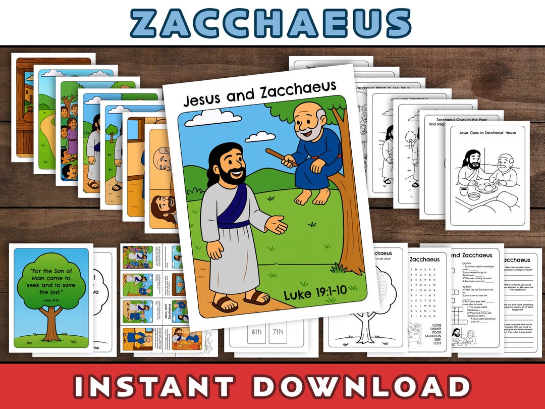 Zacchaeus | Jesus Meets Zacchaeus | Luke 19 | New Testament | Complete ...