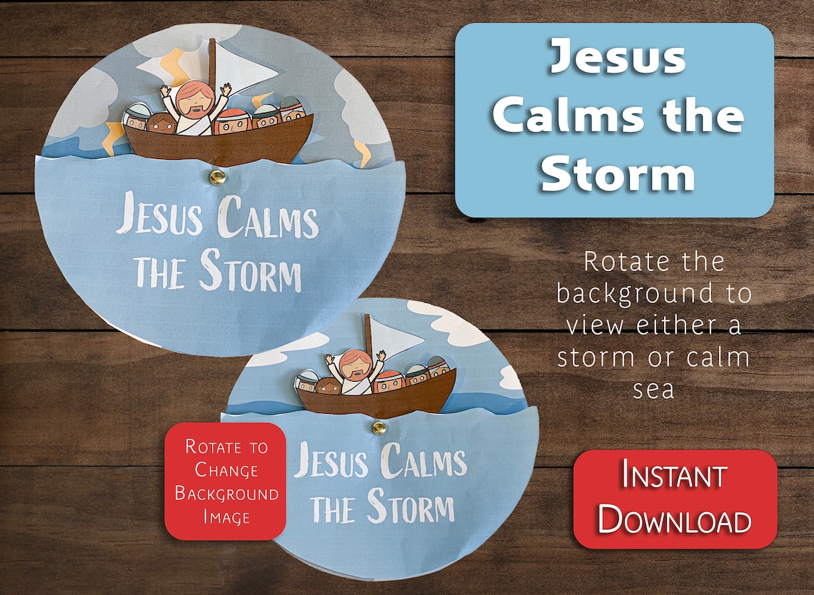 Jesus Calms the Storm | Miracles of Jesus | Background Changing Mobile ...
