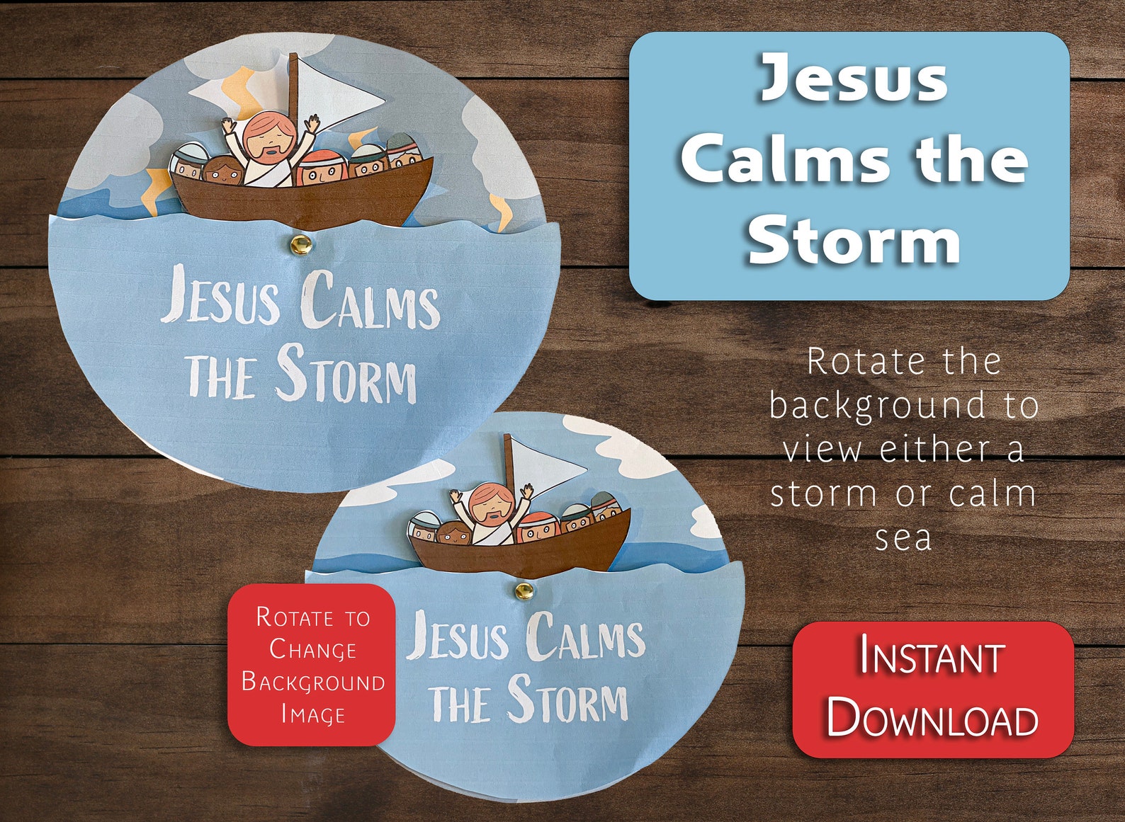 Jesus Calms the Storm | Miracles of Jesus | Background Changing Mobile ...