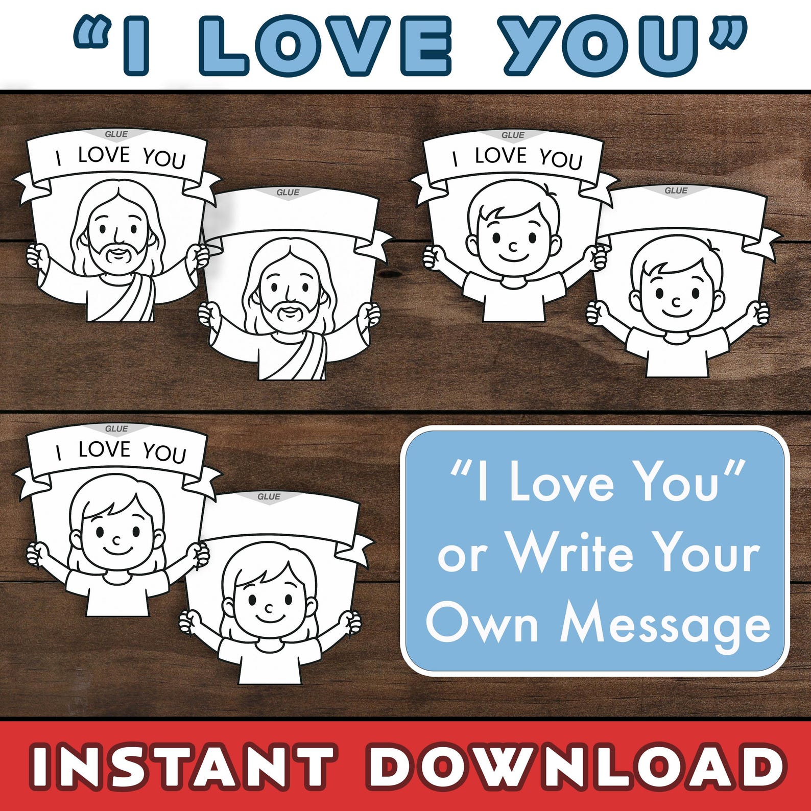 Christmas Jesus Craft: Cut & Paste Printable (digital Download) - Etsy