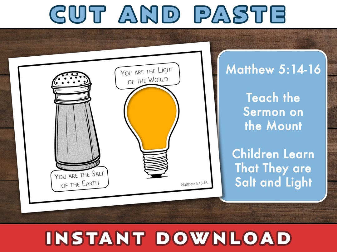 Matthew 5:14-16 | You Are the Light of the World | You Are the Salt of ...