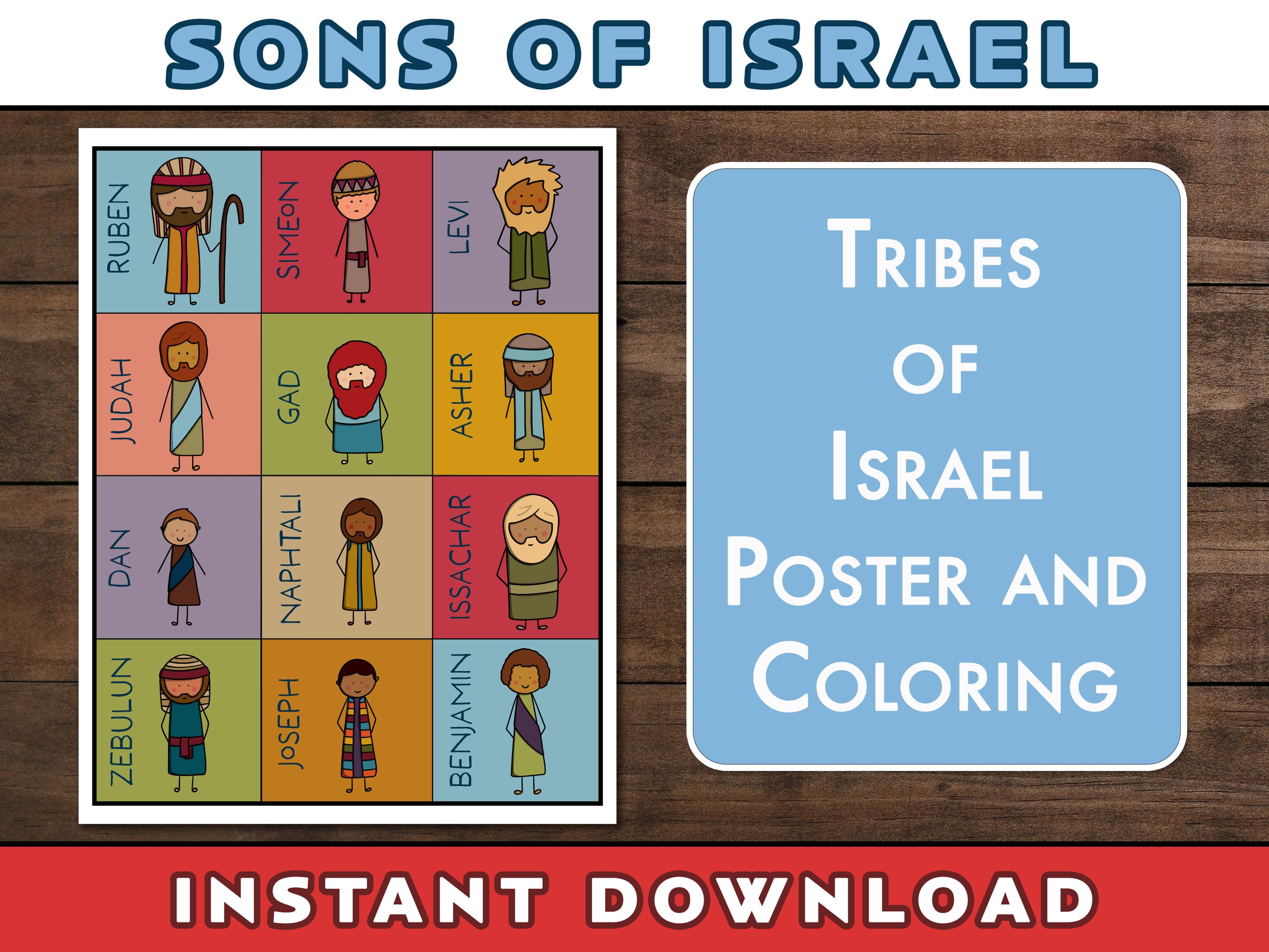 Sons of Israel | Tribes of Israel | Sons of Issac | Bible Class Craft ...