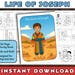 Joseph in the Bible | Life of Joseph | Bible Coloring Sheets | Old ...