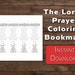 The Lord's Prayer Bookmarks | Sunday School Bible Class | Printable ...