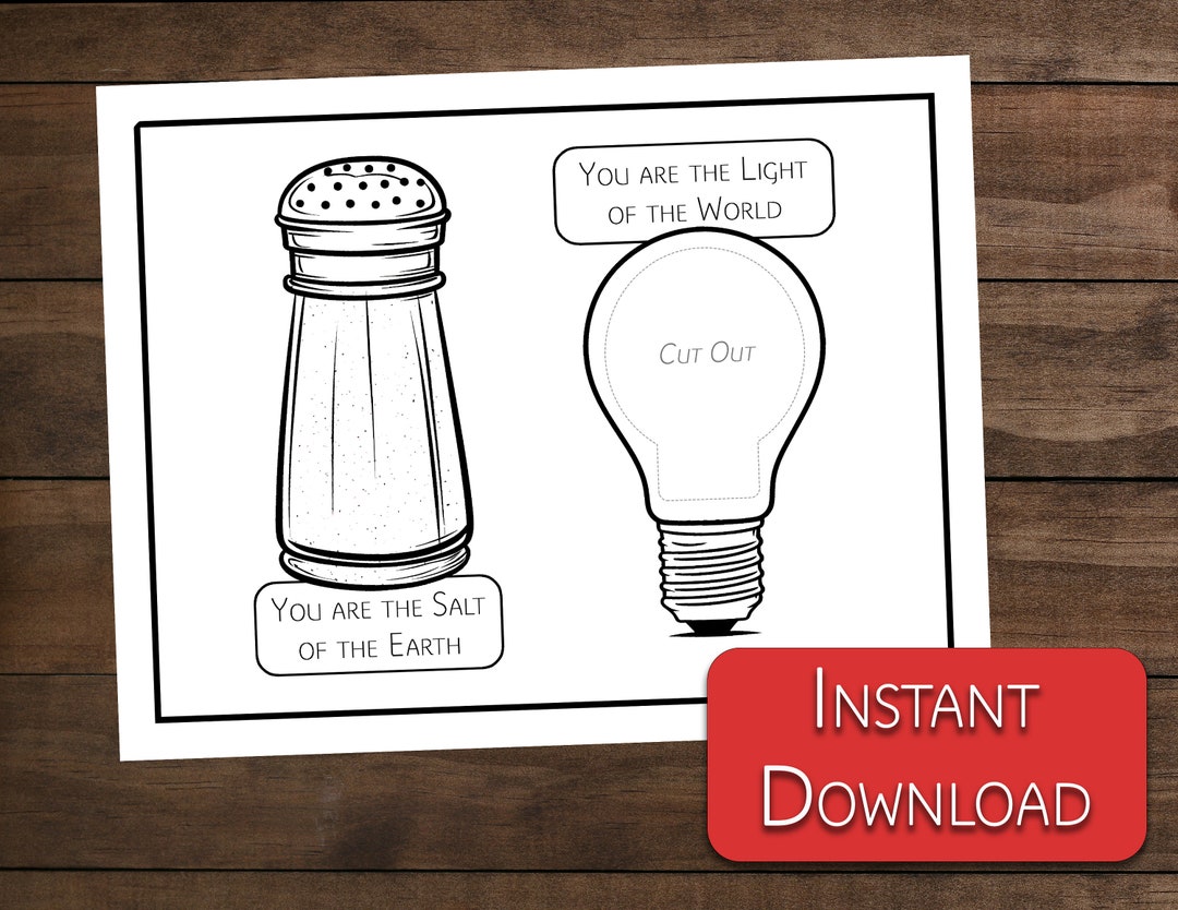 You Are the Light of the World | You Are the Salt of the Earth | Bible ...