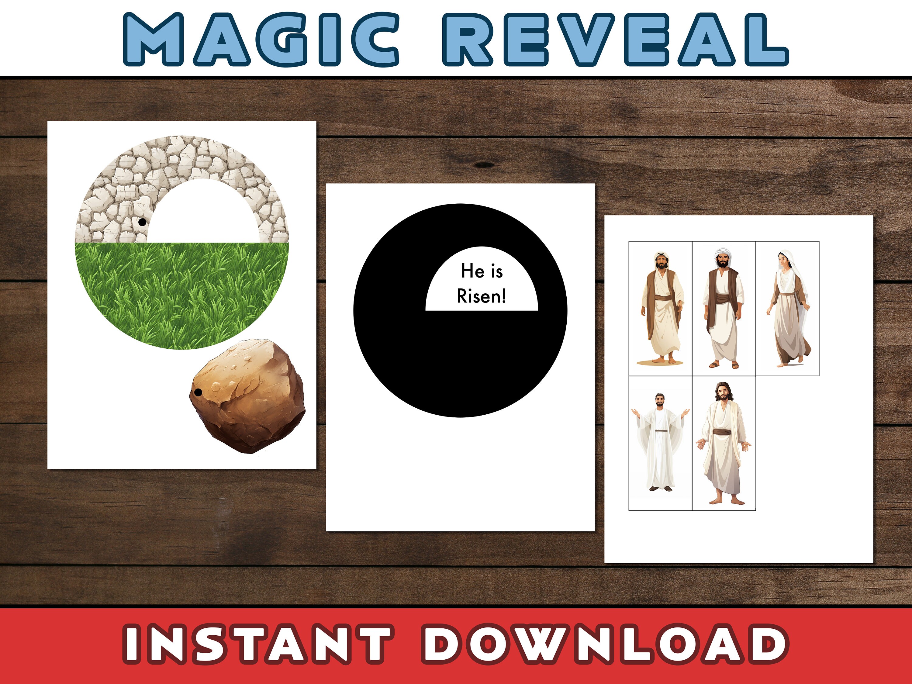 He is Risen | the Resurrection of Jesus | Easter Craft | Magic Reveal ...