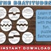 Beatitudes Puzzle Flashcards: Sermon on the Mount, Bible Lesson ...