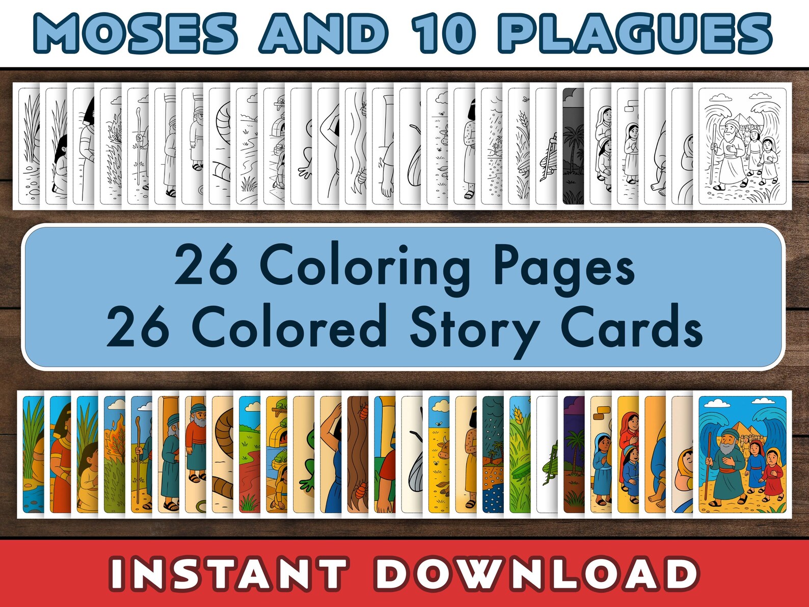 Moses and the Plagues Bible Lesson: Sunday School Curriculum (PDF ...