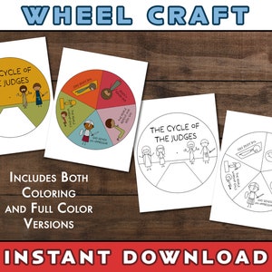 Judges in the Bible | Cycle of the Judges Wheel Craft | Sunday School ...