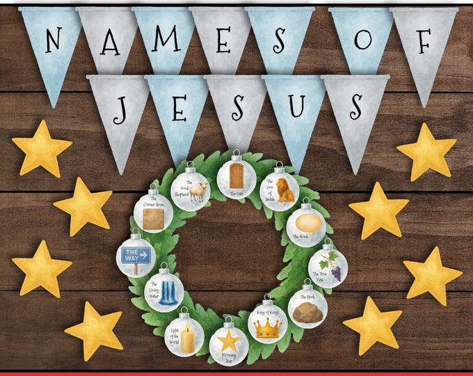 Names of Jesus Bulletin Board Kit | Bible Bulletin Board | Christian ...