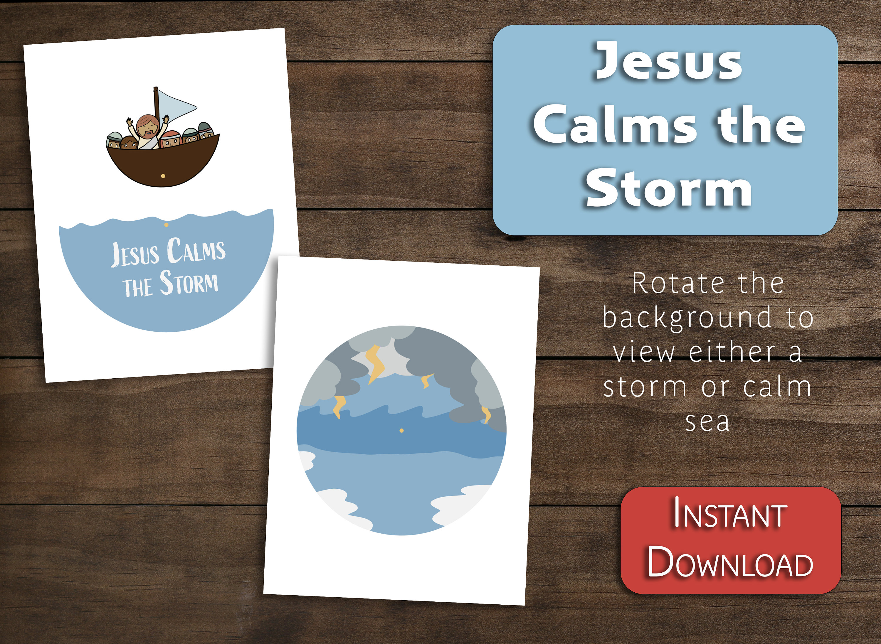 Jesus Calms the Storm | Miracles of Jesus | Background Changing Mobile ...