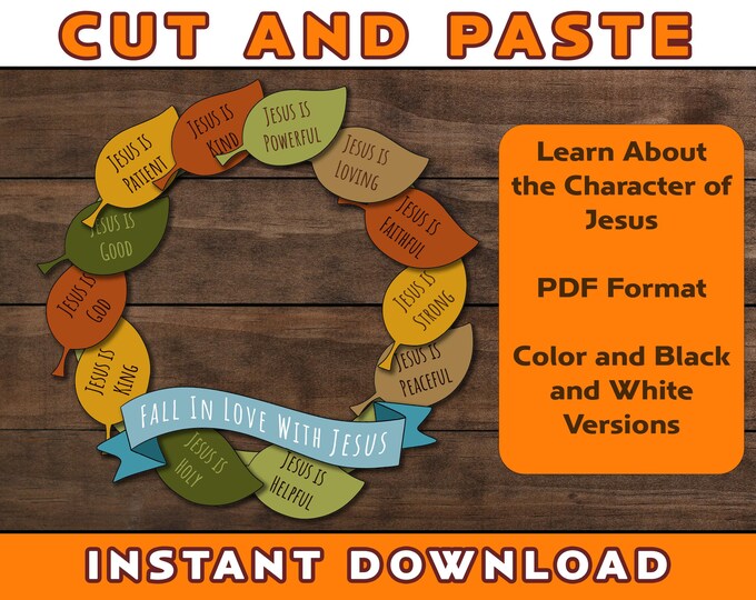 Love Like Jesus Activity Wheel: Christian Kids Craft (PDF & JPG) - Etsy ...
