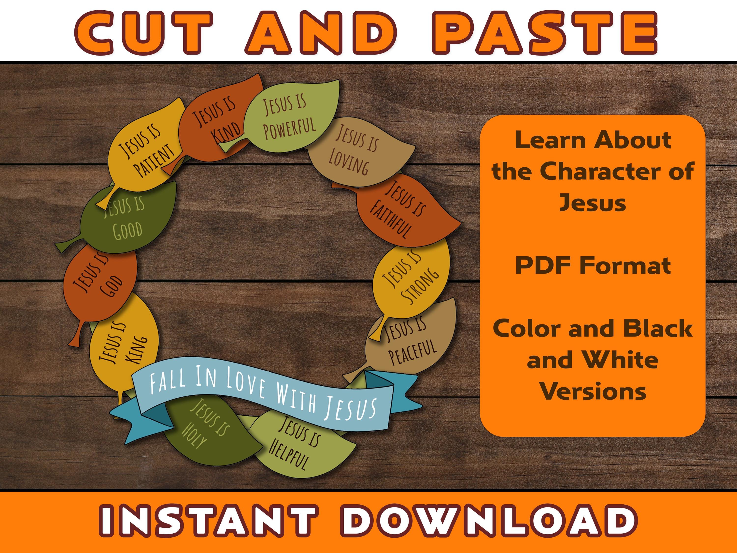 Fall in Love With Jesus Wreath Craft | Bible Class Craft | Sunday ...