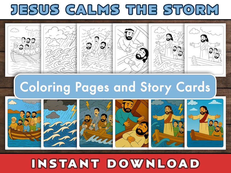 Jesus Calms the Storm Curriculum: Sunday School Bible Story Activities ...