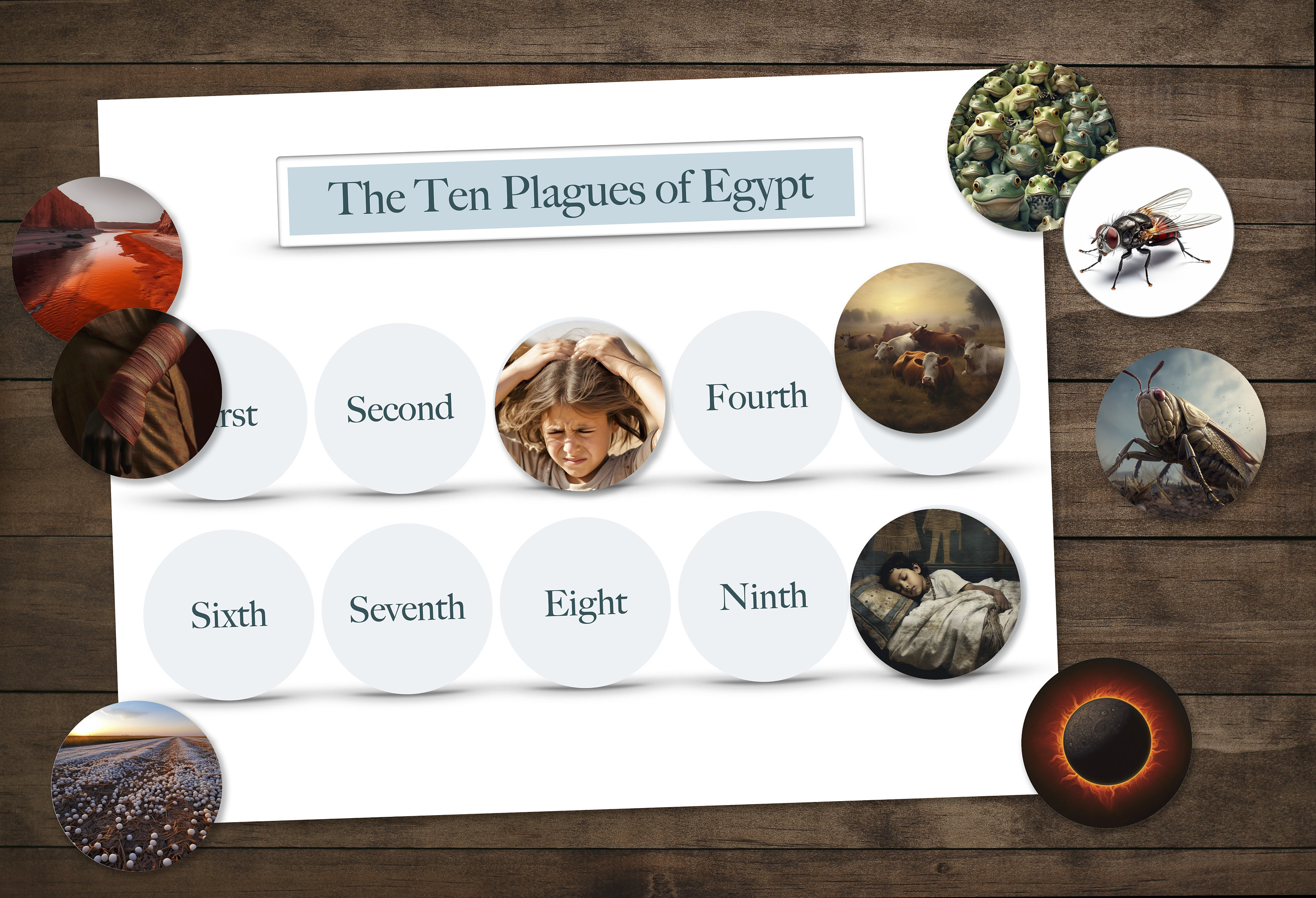 Ten Plagues of Egypt Digital Worksheet | Sunday School Bible Class ...