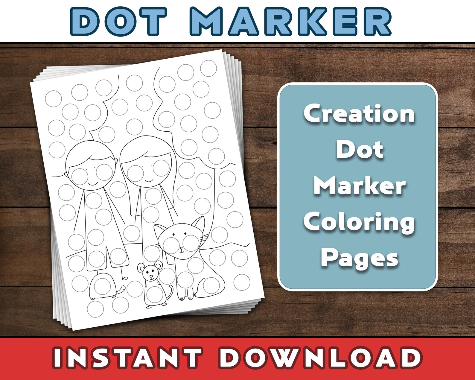 Days of Creation Dot Marker Pages: Bible Class Activity (PDF) - Etsy
