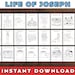 Joseph in the Bible | Life of Joseph | Bible Coloring Sheets | Old ...