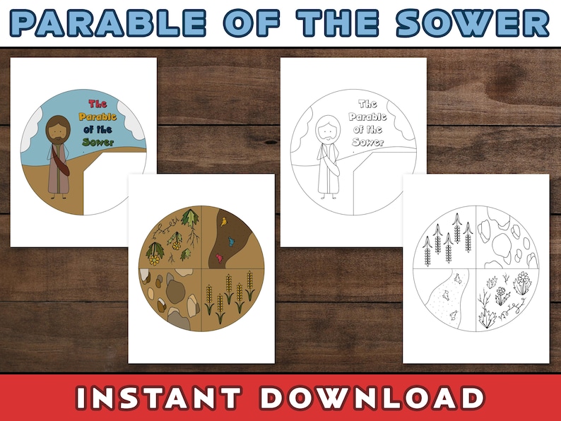 The Parable of the Sower Wheel Craft | Spinner Wheel | Teachings of ...