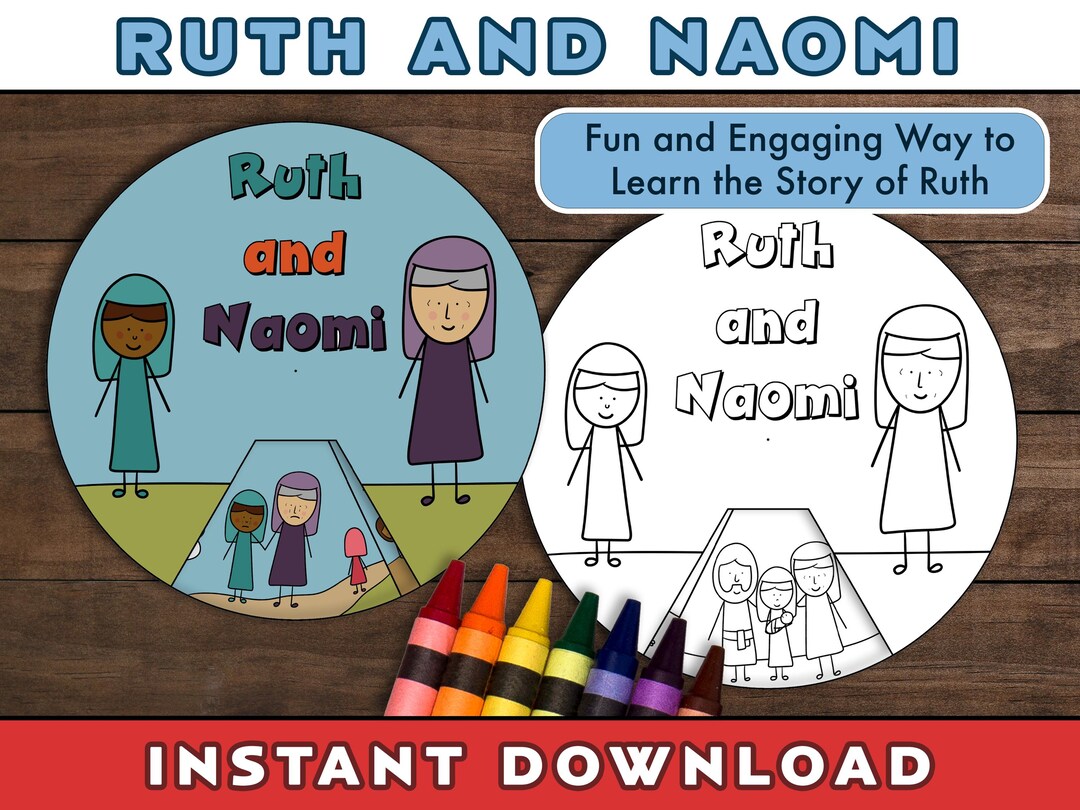 Ruth and Naomi | Ruth and Boaz | Circle Wheel | Bible Class | Sunday ...