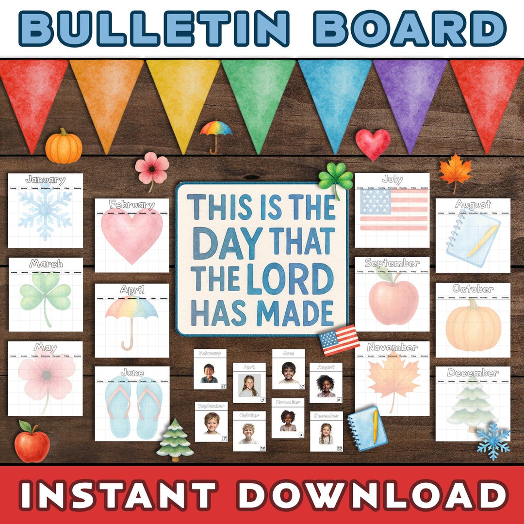 This is the Day That the Lord Has Made Bulletin Board Kit: New Years ...