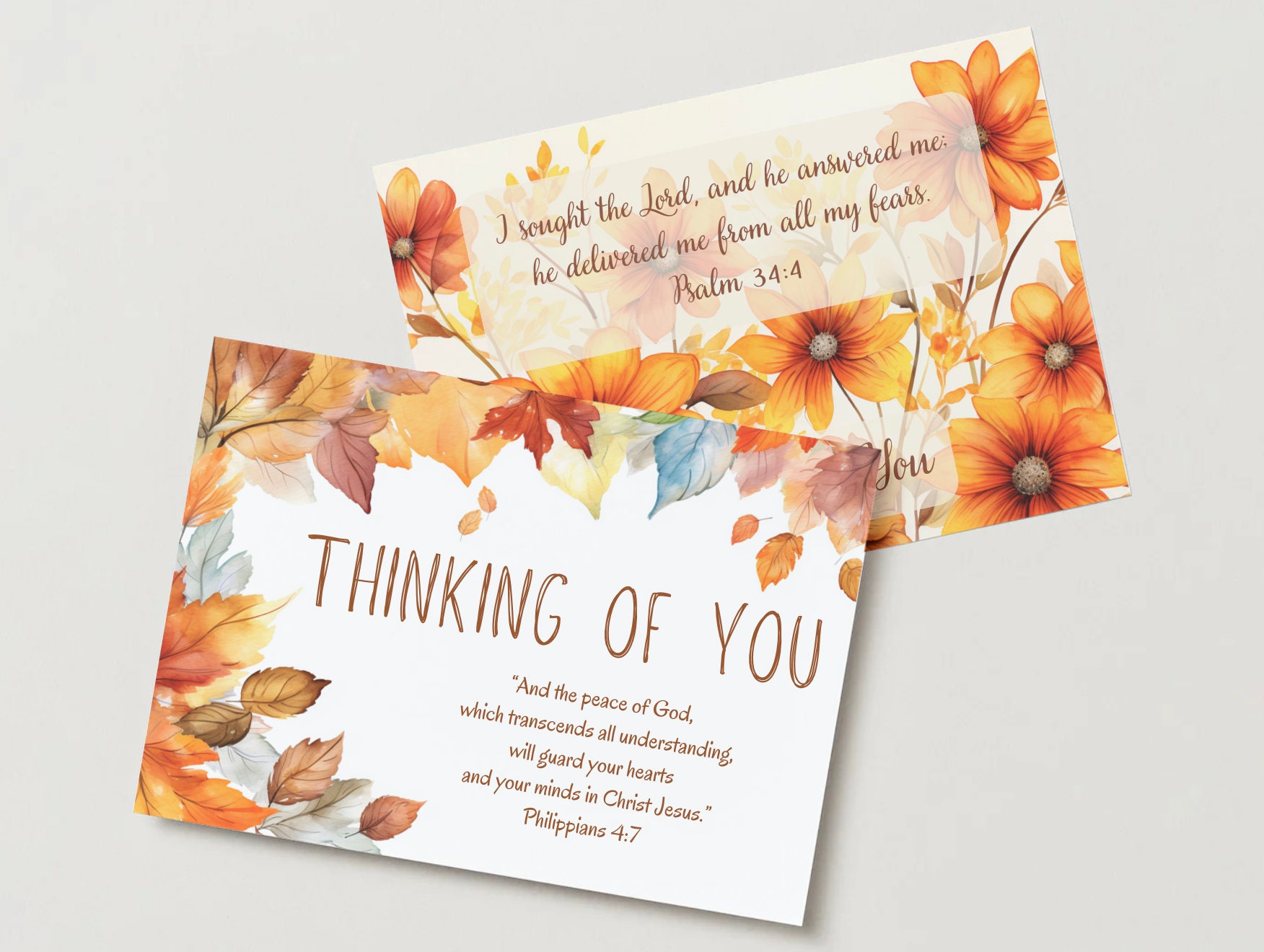 Thinking of You Praying for You Encouragement Card Greeting Card Bible ...