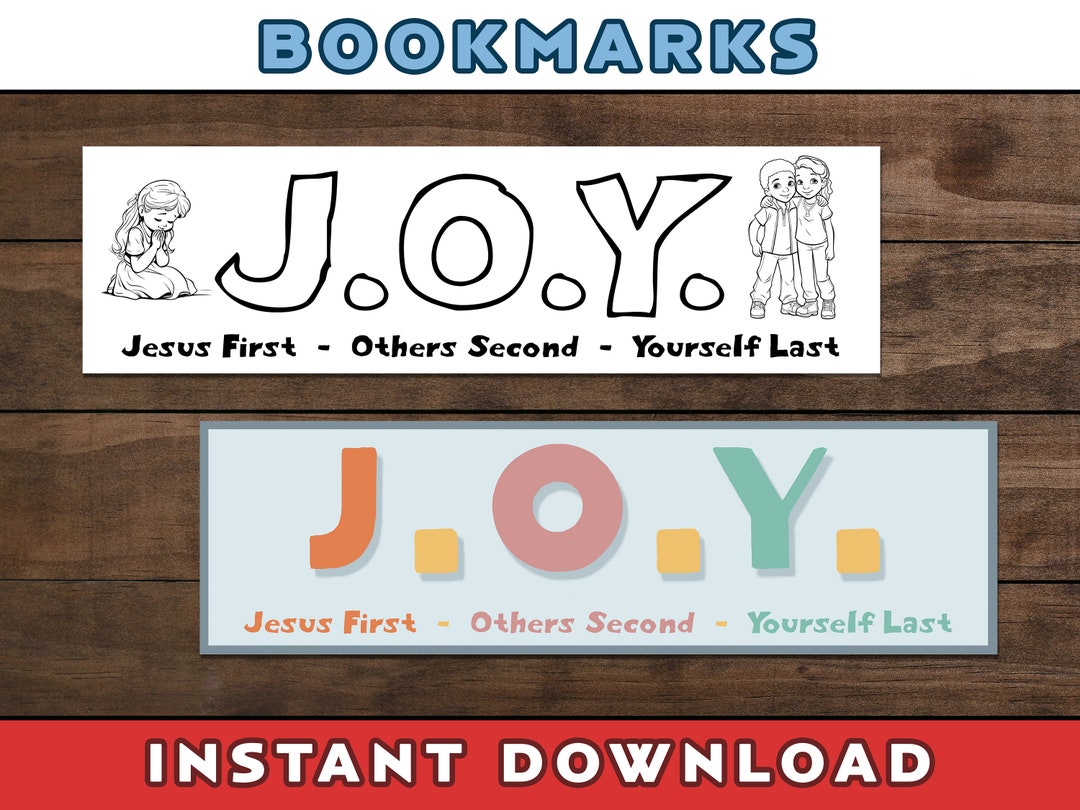 J.O.Y. : Jesus First, Other's Second, Yourself Last | Sunday School and ...
