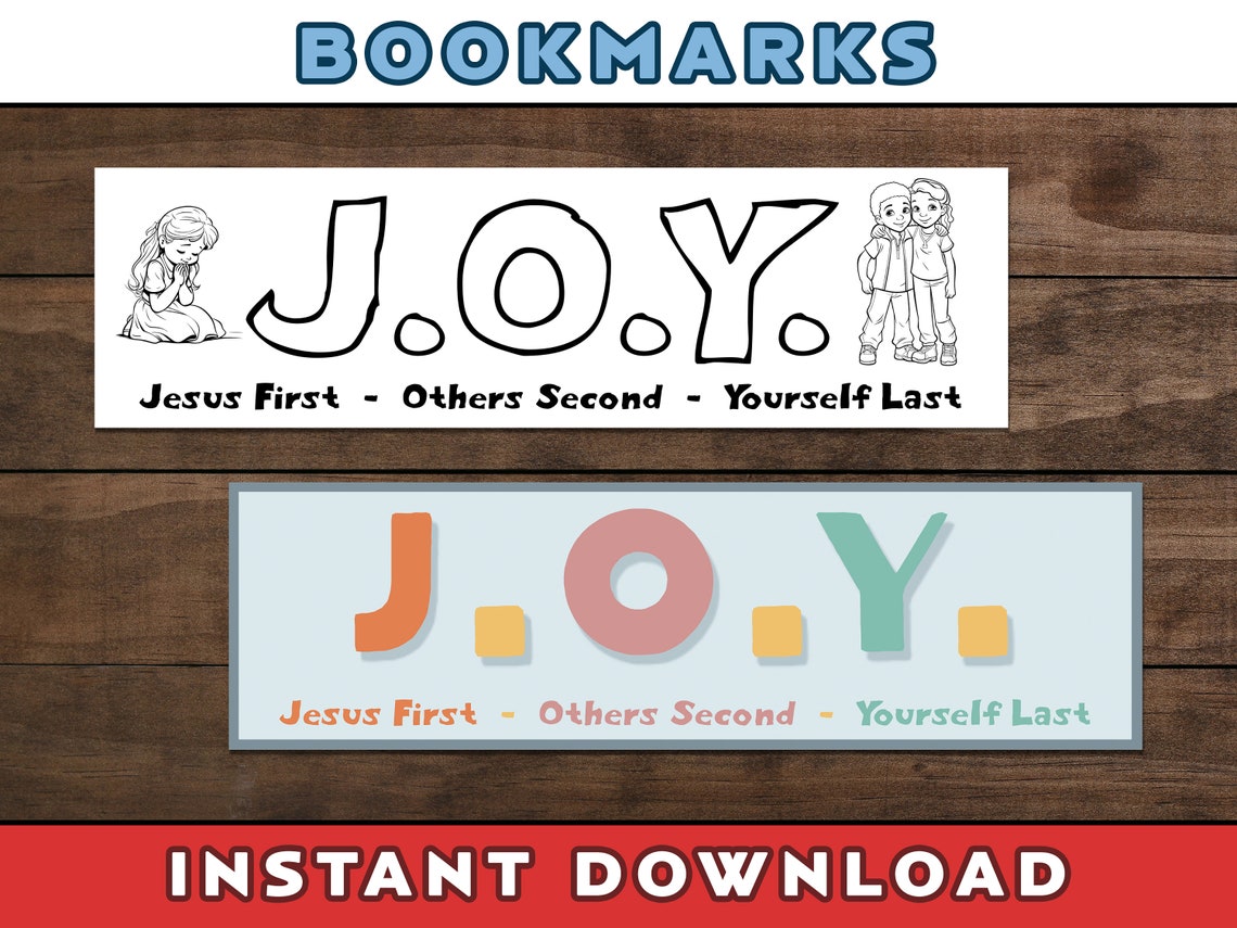 J.O.Y. : Jesus First, Other's Second, Yourself Last | Sunday School and ...
