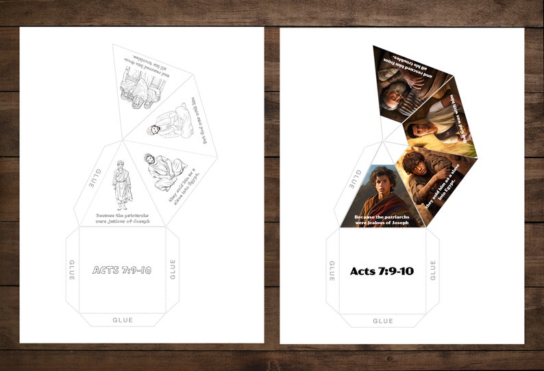 The Life of Joseph Pyramid Craft and Activity | Sunday School Bible ...