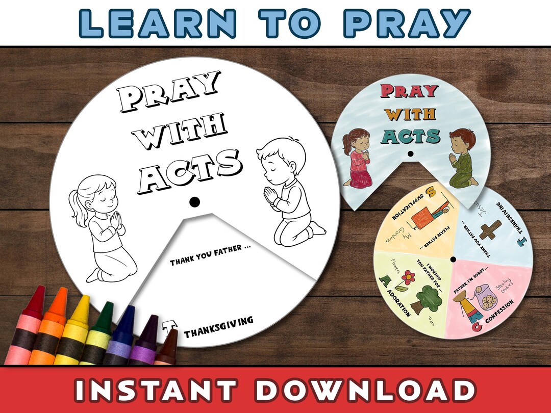Learning to Pray | Pray With ACTS | Adoration Confession Thanksgiving ...