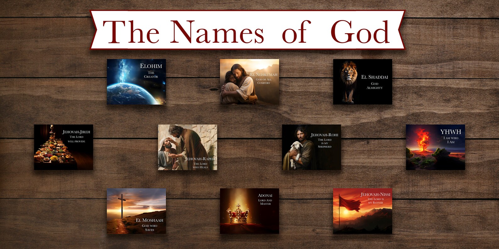 Names of God Posters: Bible Class Decor (digital Download) - Etsy Canada