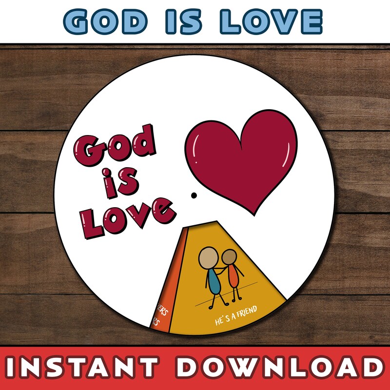 God is Love Craft - Etsy