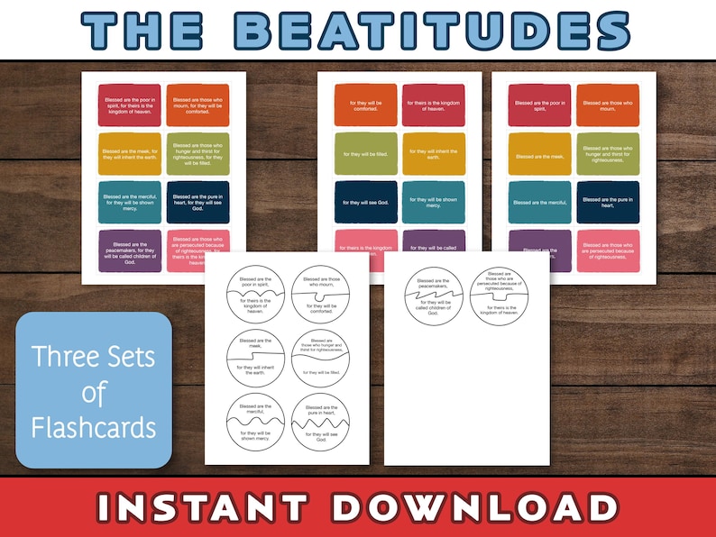 Beatitudes Bible Lesson Activities Bible Class Lesson Sermon on the ...