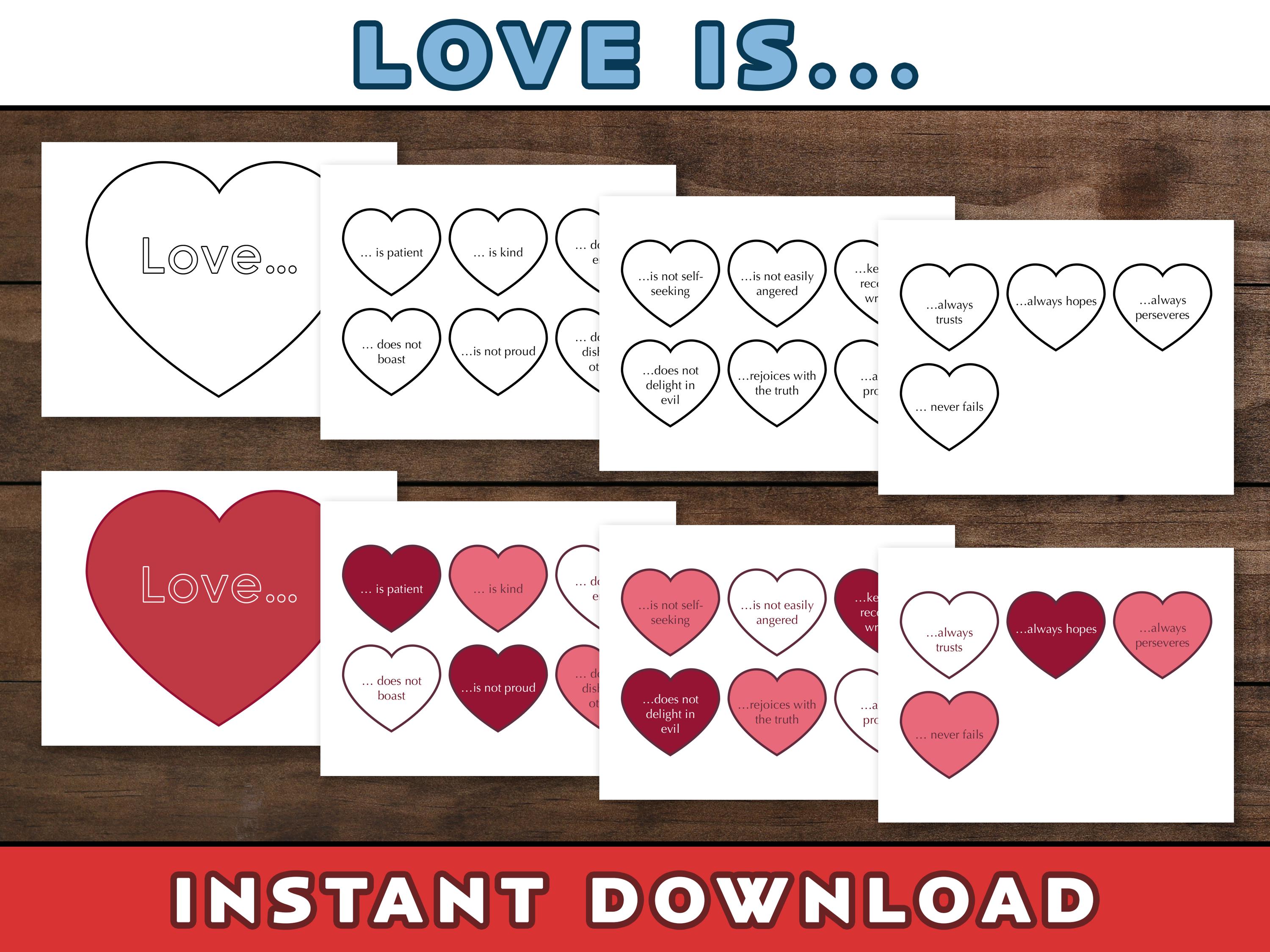 Love Is... I Corinthians 13 | Love is Patient | Love is Kind | Bible ...