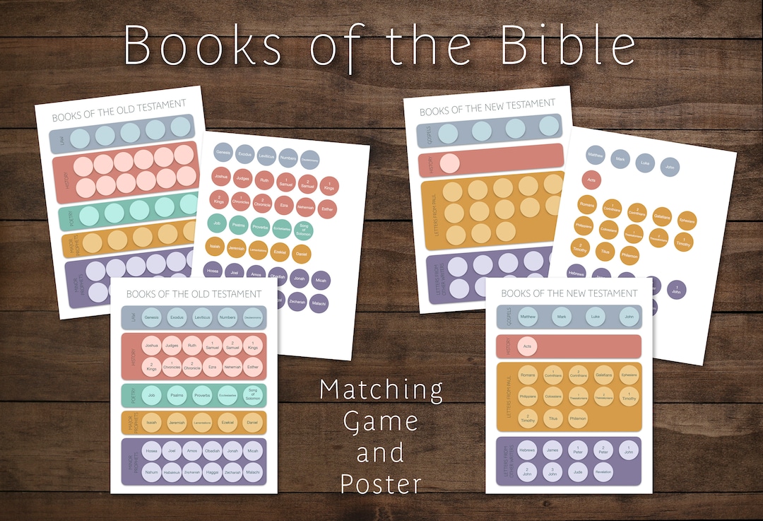 Books of the Bible Worksheet: Old & New Testament Activity | Cut and ...
