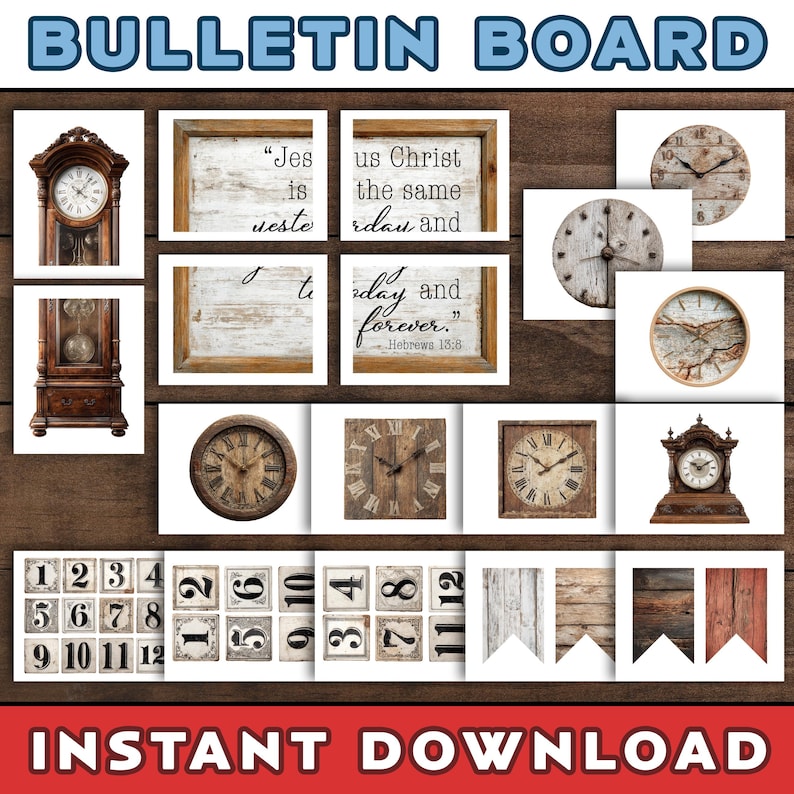 Jesus is the Same Yesterday, Today, and Tomorrow Bulletin Board Kit ...
