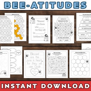 The Beatitudes | Sermon on the Mount | Bible Class Craft | Sunday ...