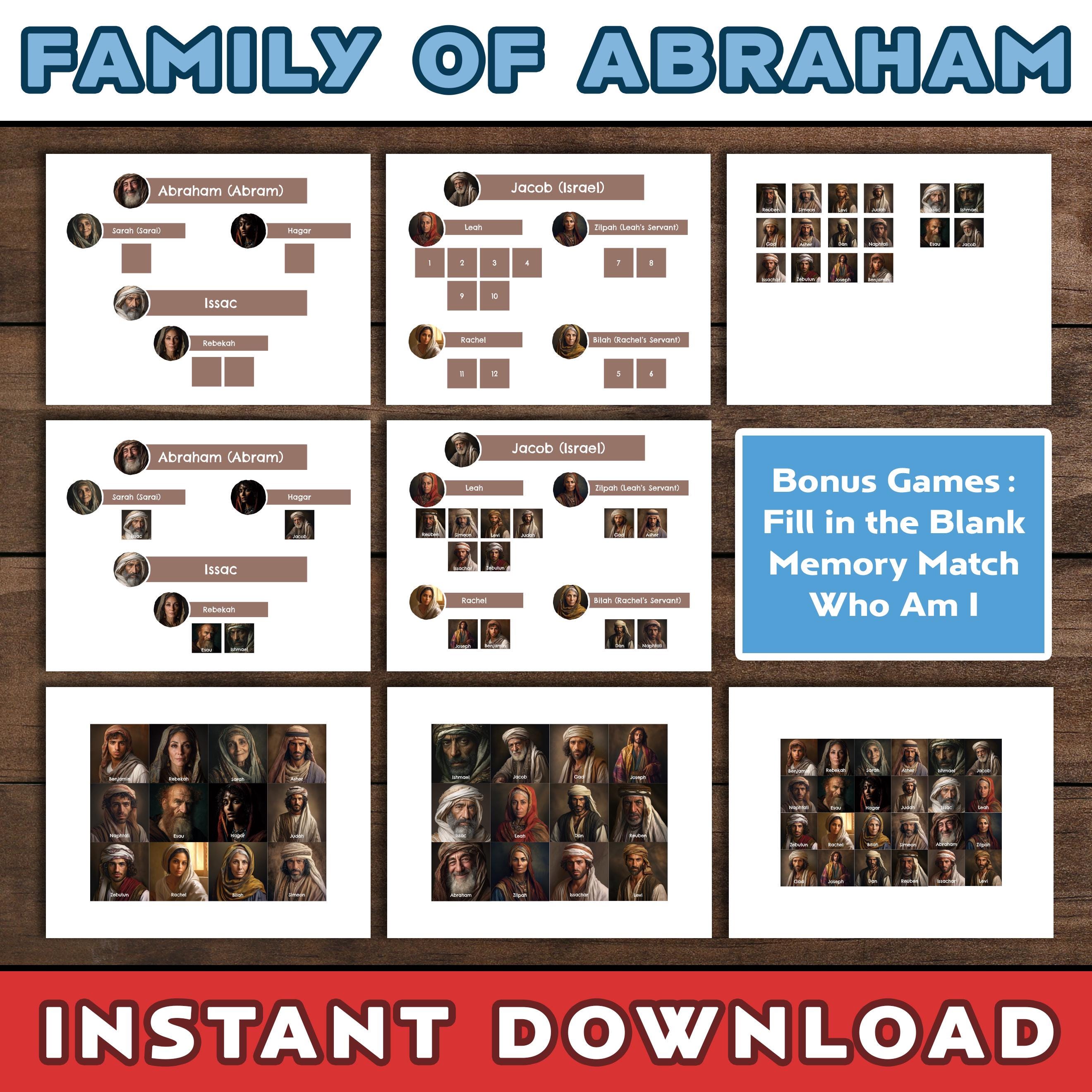Abraham Family Bulletin Board Kit: Sunday School Games (PDF Download ...