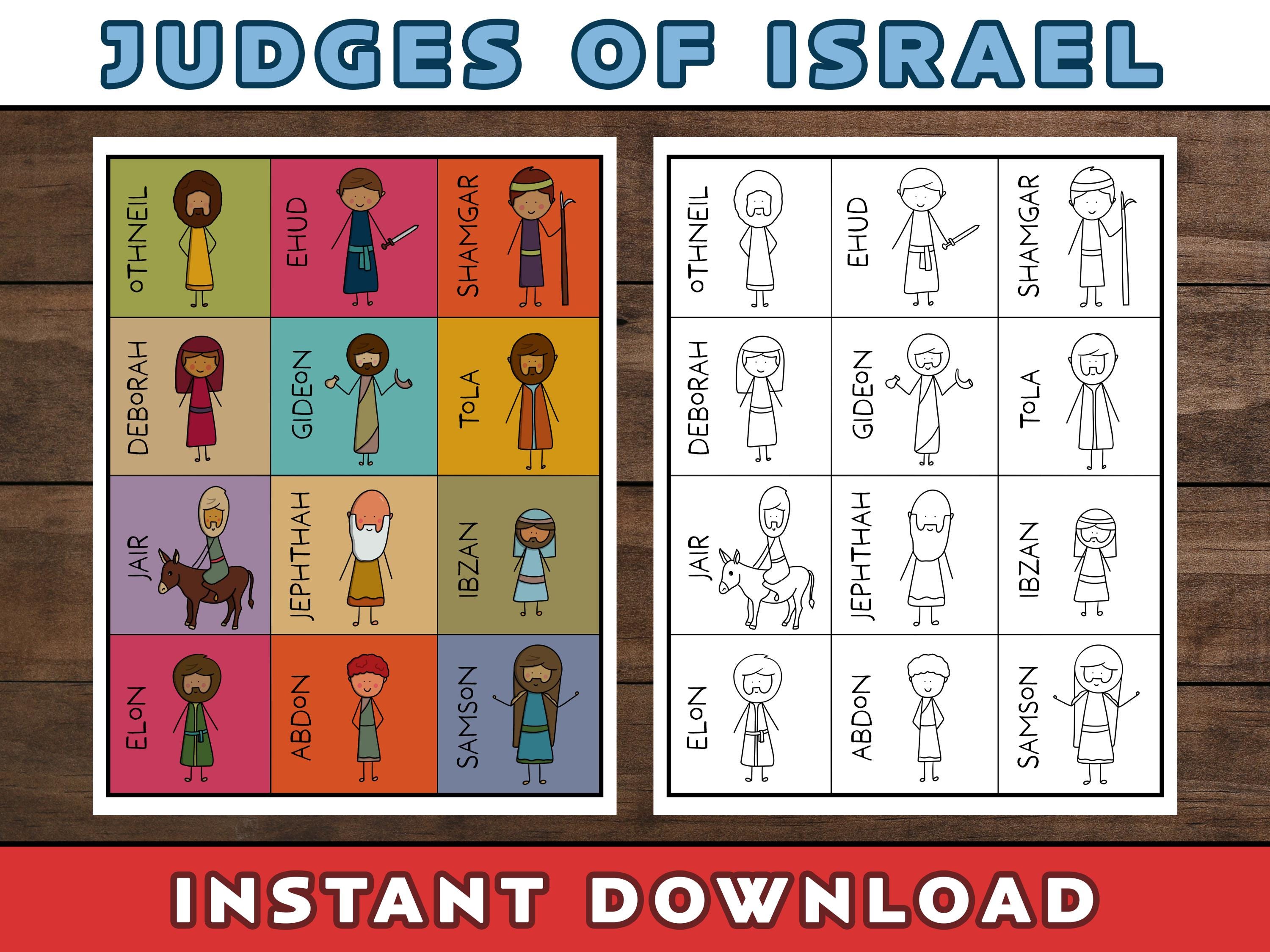 Old Testament Bible Characters Judges of Israel Judges Bible Class ...