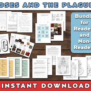 Moses and the Plagues Activities Bundle: Sunday School Class (digital ...