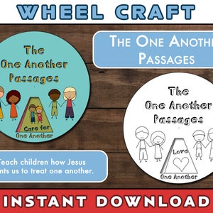 One Another Passages | Bible Class Craft | Sunday School Craft | Old ...