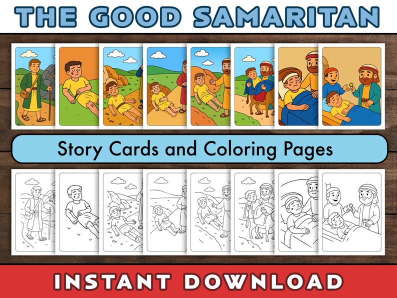 Good Samaritan Curriculum: Parables of Jesus, Printable Full Bible ...