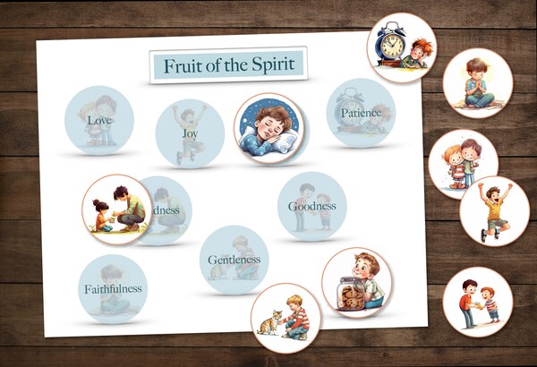 Fruit of the Spirit Printable, Fruit of the Spirit for Kids, Fortune ...
