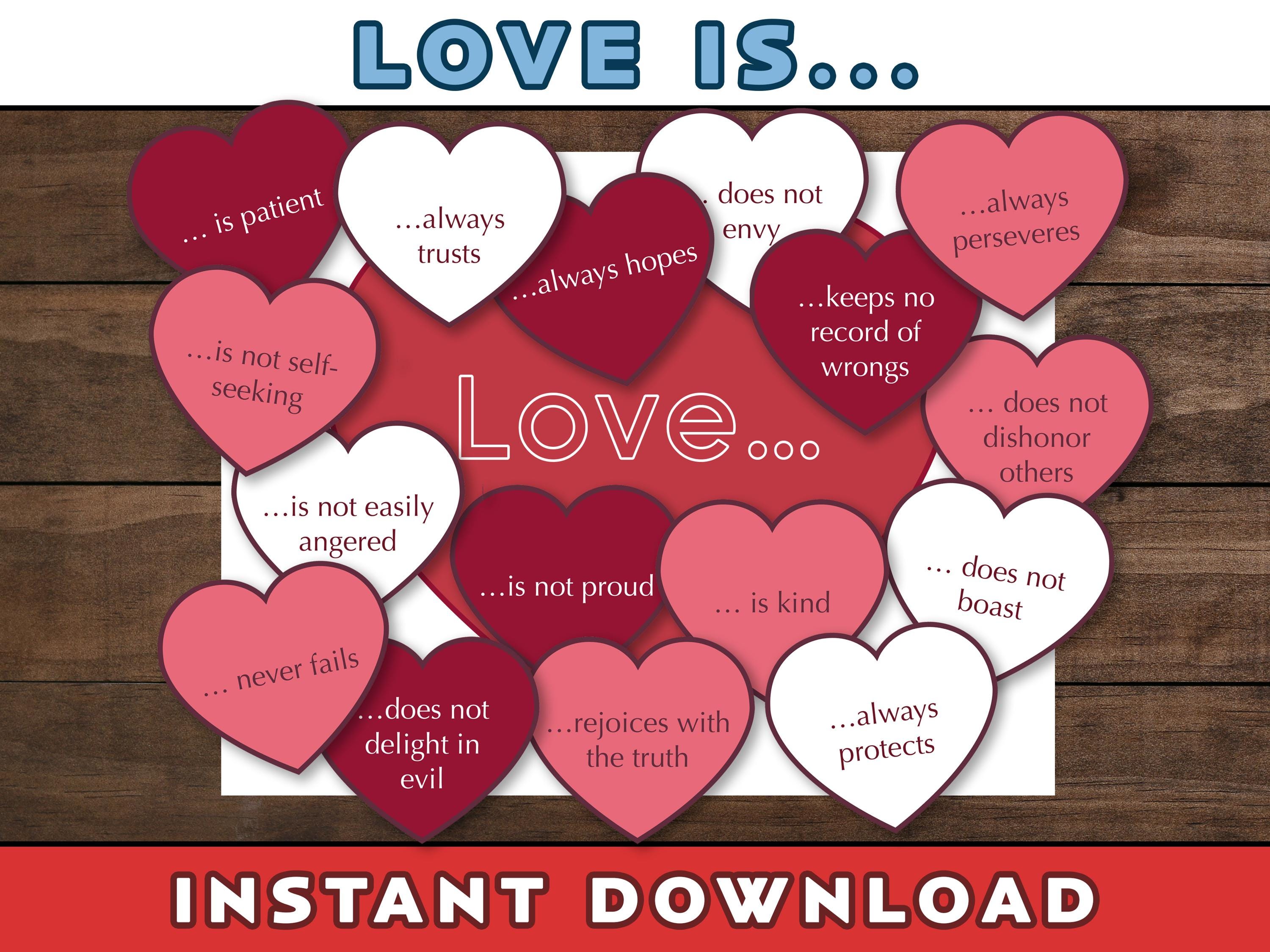 Love Is... I Corinthians 13 | Love is Patient | Love is Kind | Bible ...