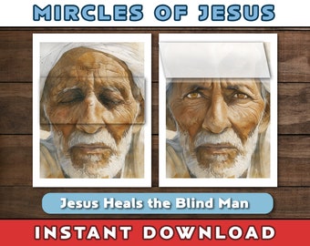 Blind Bartimaeus Craft Jesus Heals a Blind Man Bible Craft - Etsy