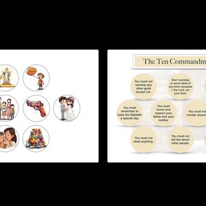 Ten Commandments Worksheet: Sunday School Bible Class (digital Download ...