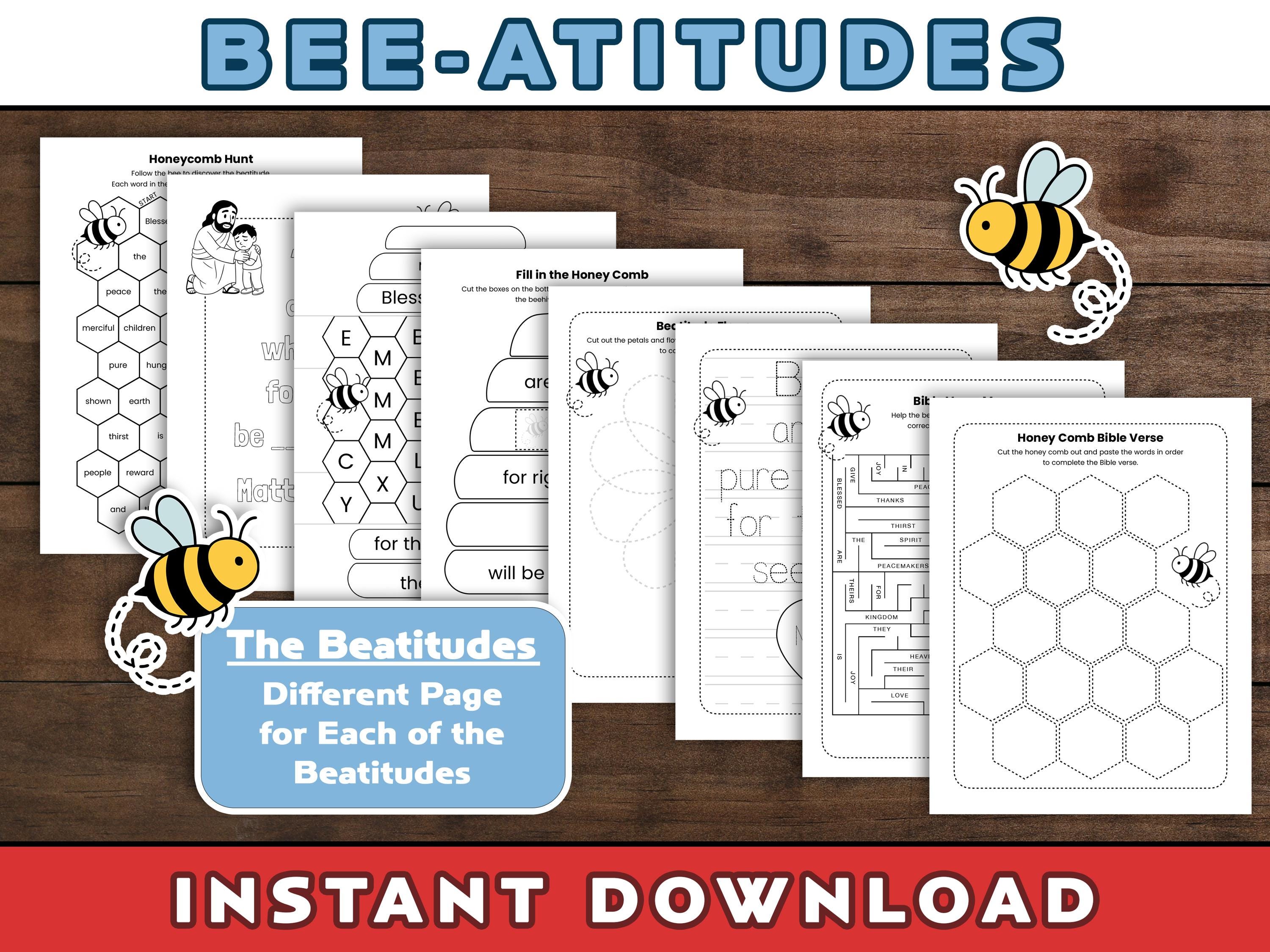 The Beatitudes | Sermon on the Mount | Bible Class Craft | Sunday ...