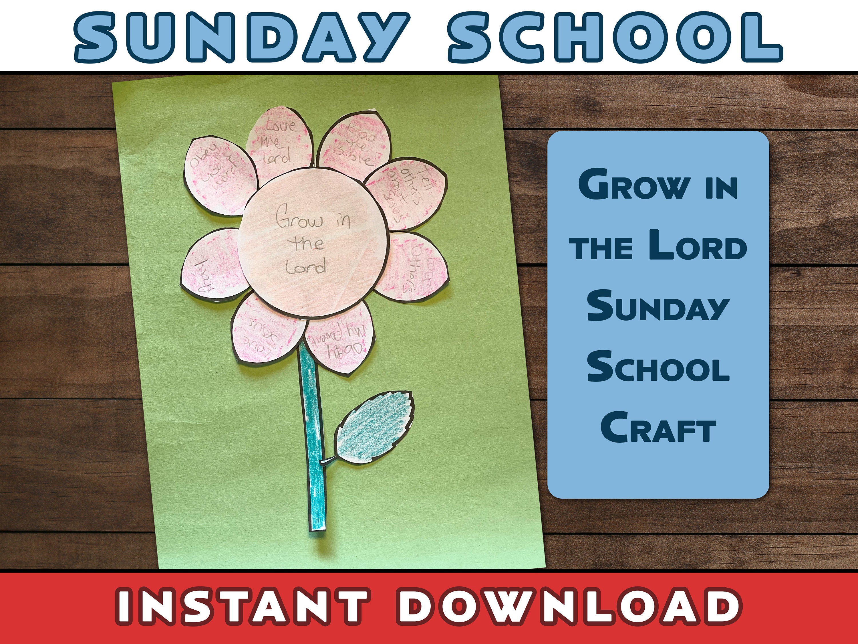 Grow in the Lord | Grow Where You're Planted | Grow in Jesus | Craft ...