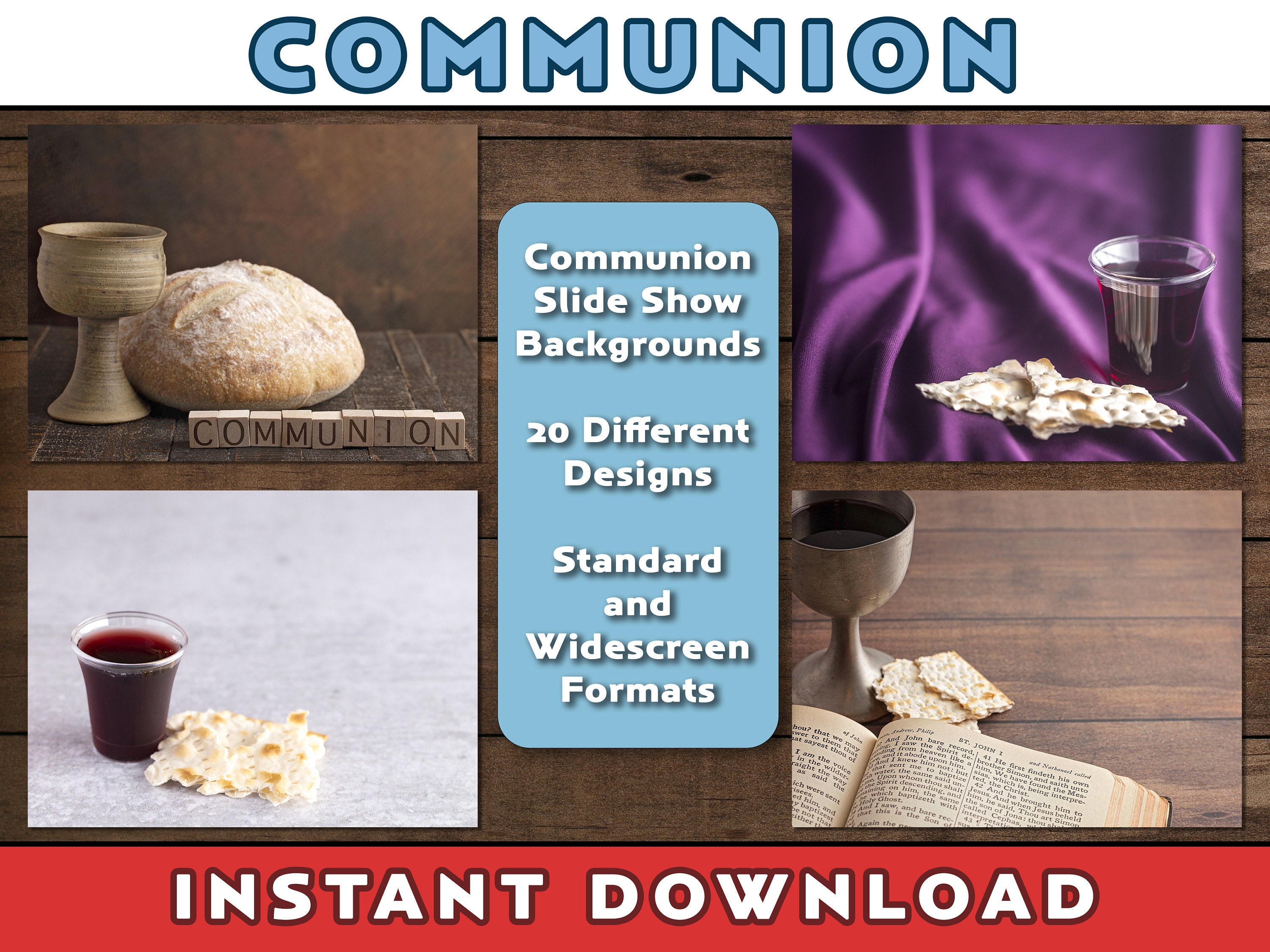 Communion | Lord's Supper | Eucharist | Powerpoint Background | Slide ...
